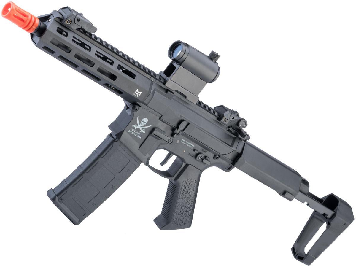 Matrix Calico Jack Polymer M4 AEG (Model: PDW / Tanker Stock / Black ...