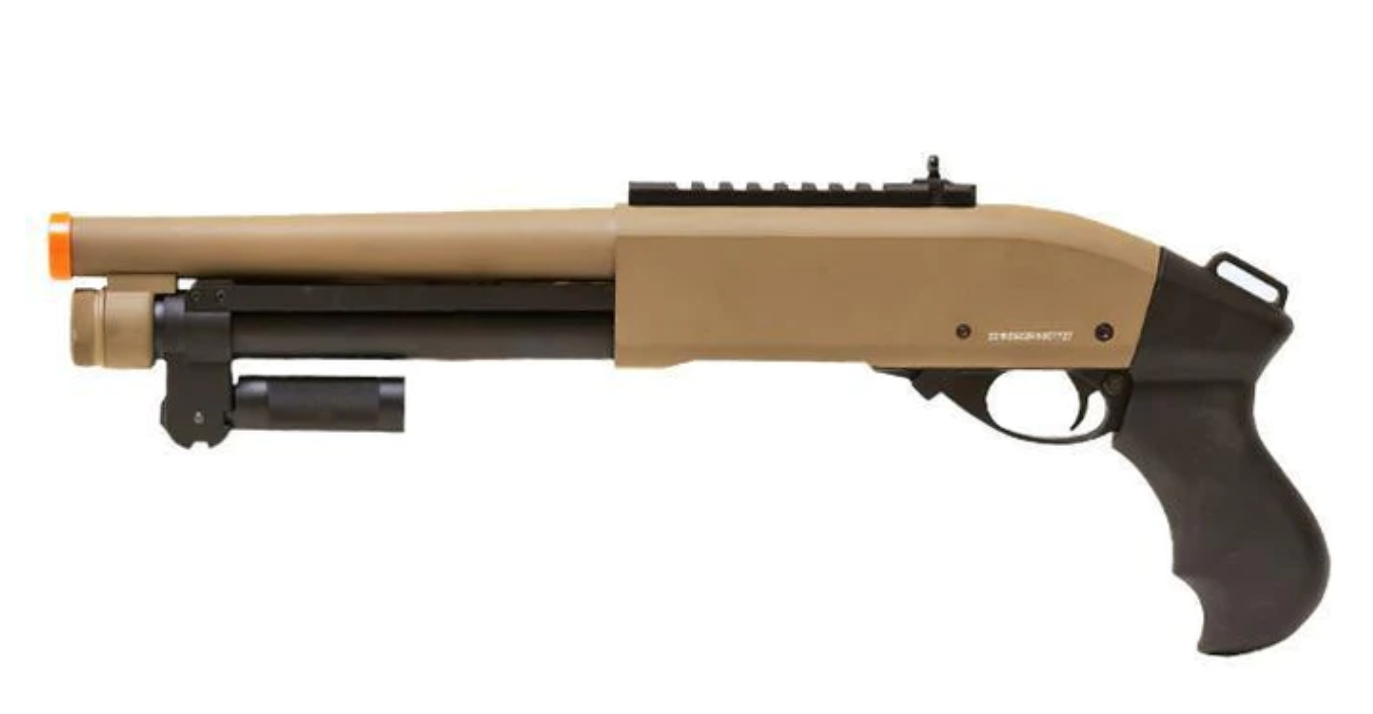 JAG Arms Scattergun Super CQB Green Gas Airsoft Shotgun Gun | TAN | GSF ...
