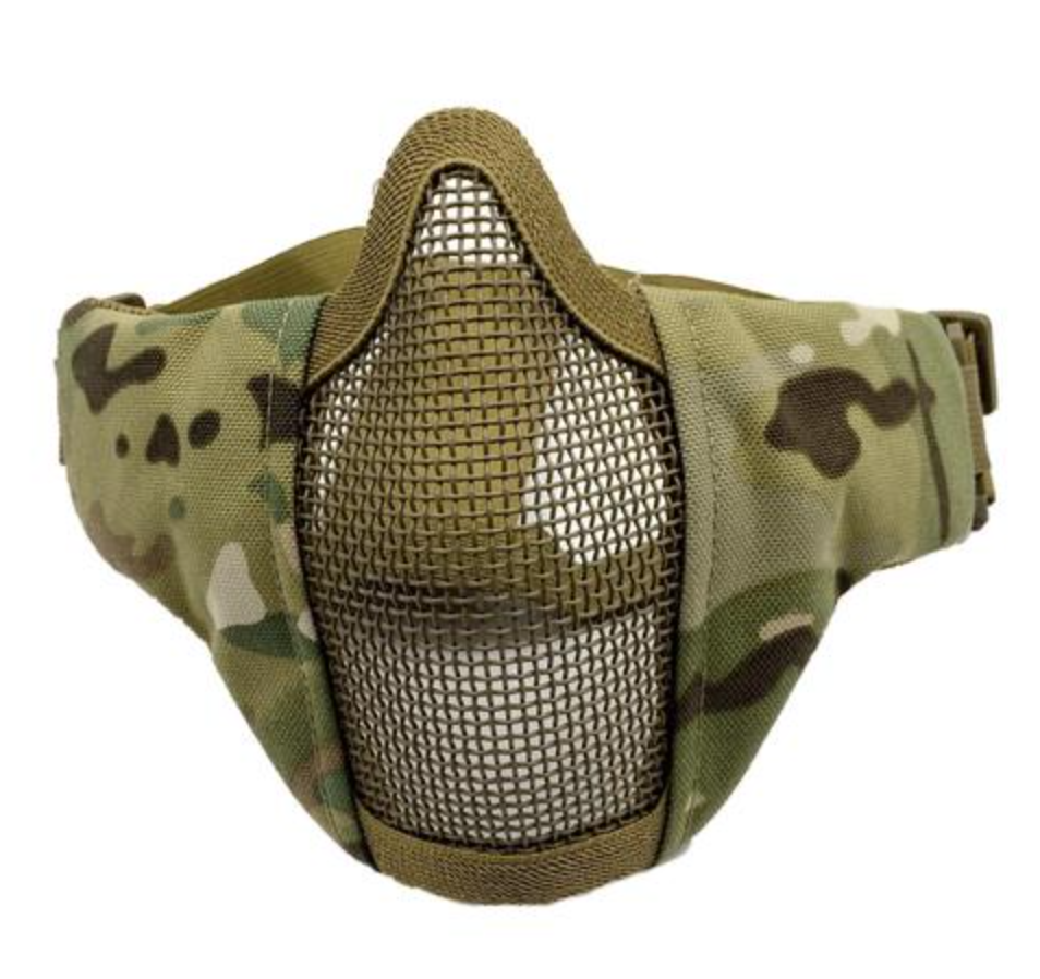 Bravo Tac Gear Strike Steel Half Face V3 Mask | MultiCam | GSF Airsoft
