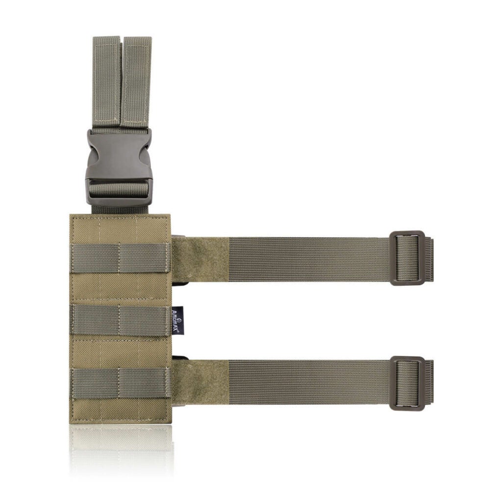Amomax Fabric Drop Leg Plate Attachment TAN | GSF Airsoft