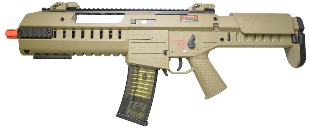 GSG Tactical G14 Carbine Electric Blowback AEG by ARES | TAN | GSF Airsoft