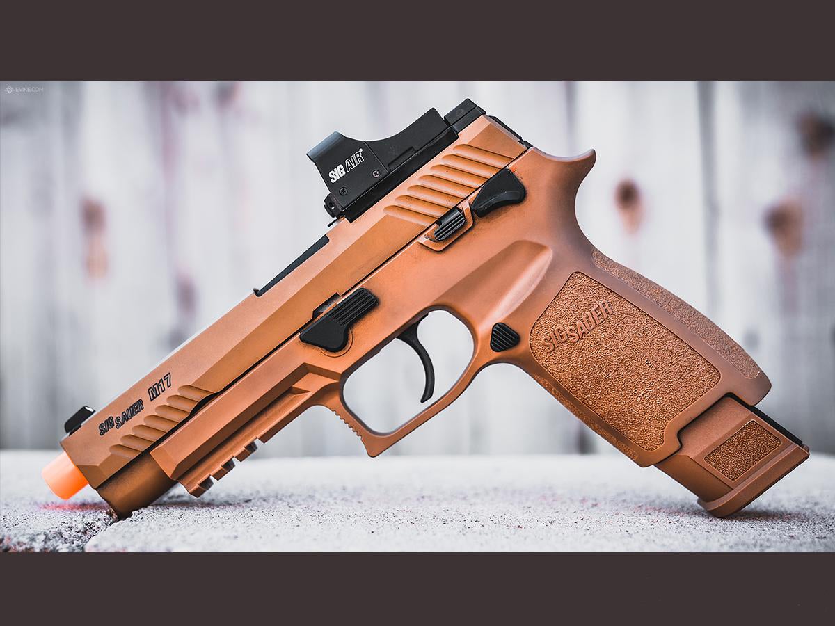 SIG Sauer ProForce P320 M17 MHS GBB Pistol (Tan / CO2) | GSF Airsoft