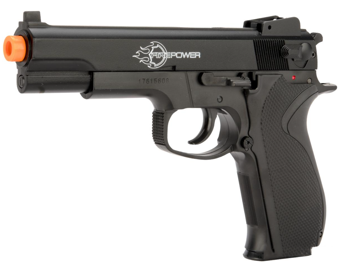Firepower .45 Spring Powered Airsoft Pistol with Metal Slide | GSF Airsoft